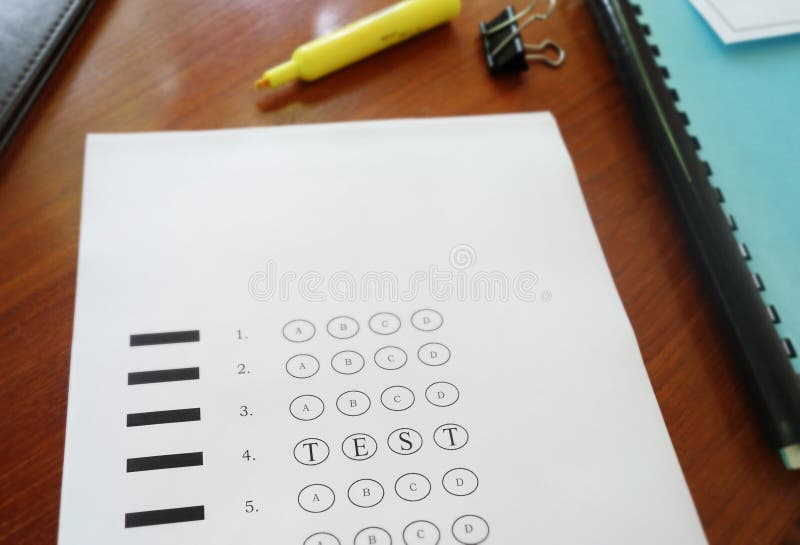 Multiple choice test stock image. Image of test, education - 55195115