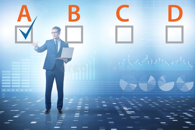 Multiple Choice Test Question Concept with Business People Stock Photo ... Multiple Choice Test Question Concept with Business People Stock Photo ...