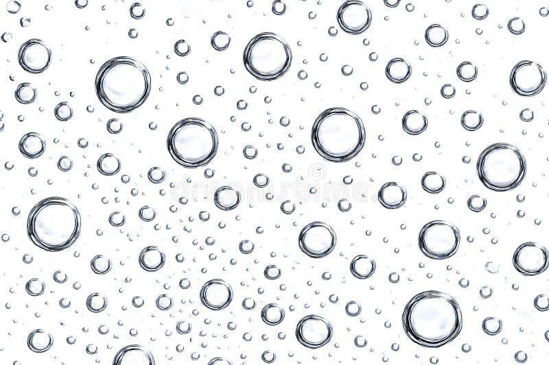 Multiple Clear Small Bubbles Scattered Pattern Abstract Water Droplets ...