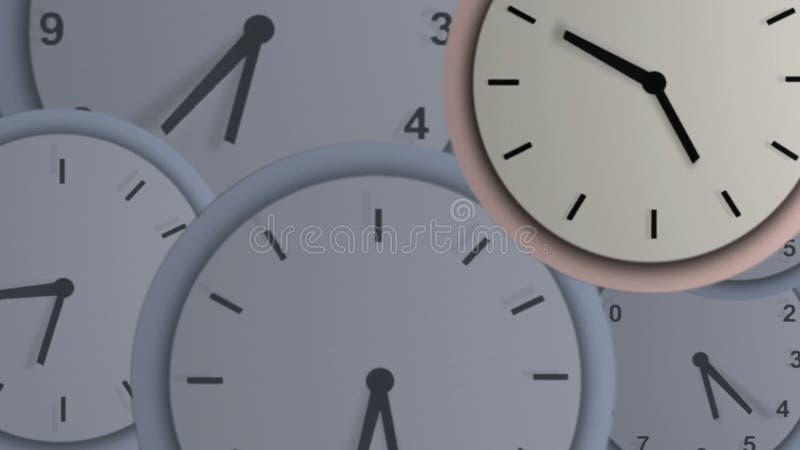 Multiple Clocks stock video. Video of people, angle, second - 39991423