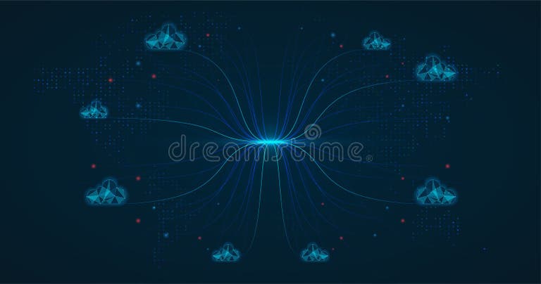 Multiple Cloud Symbol Vector Illustration, 2D Cloud, 3D Cloud, Multi ...