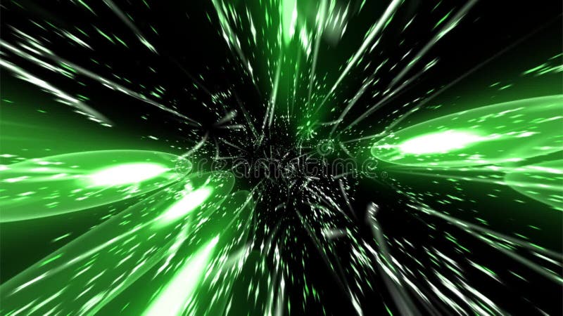 Multiple Color Particle Effect Warping into Center Screen Stock Footage ...