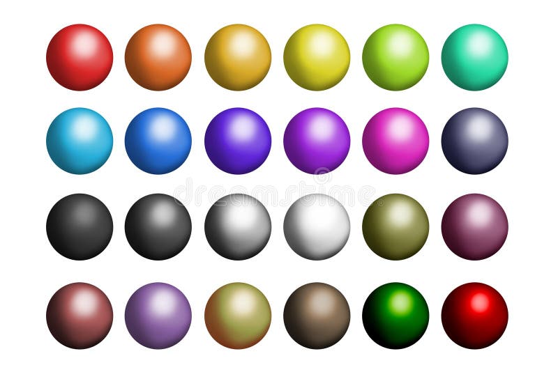 Multiple Colored Balls stock illustration. Illustration of colors ...