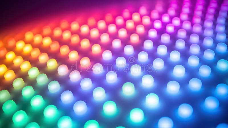 Multiple Colored Bulbs Background for Product, Business Presentation ...