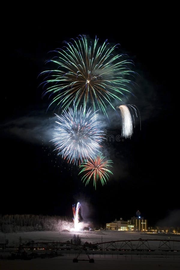 Multiple colored fireballs stock image. Image of explosion - 425005