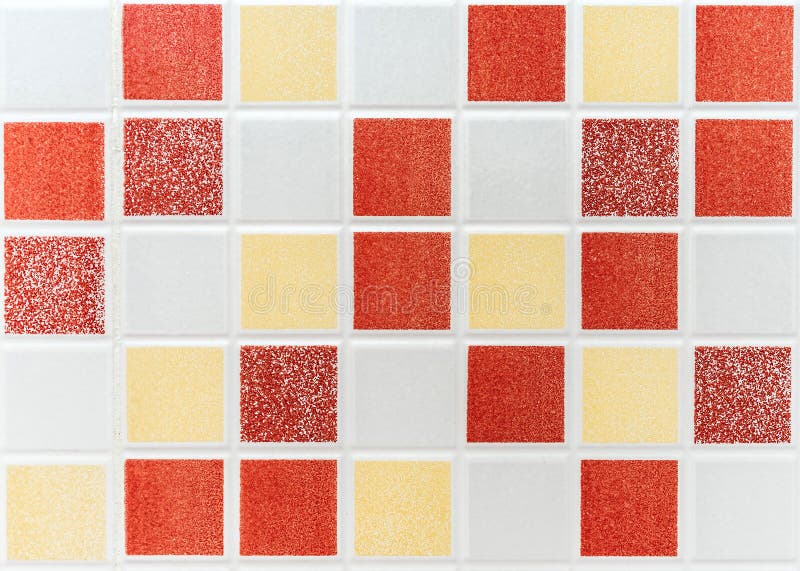 Multiple Colored Square Mosaic Tiles Texture with White Filling ...