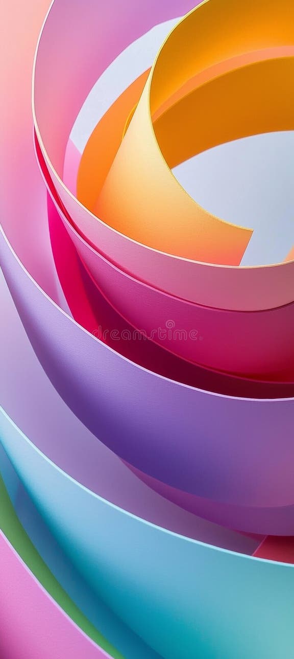 Multiple Colorful Abstract Lines are Swirling Together, Creating a ...