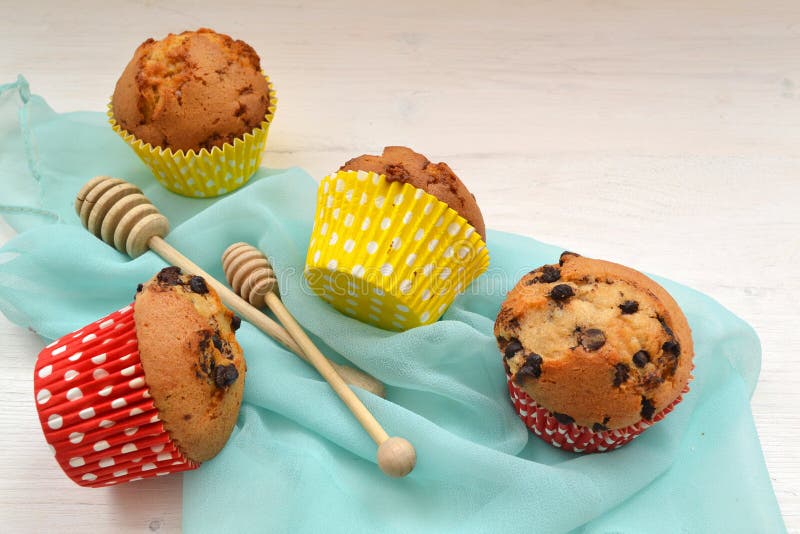 Colorful Nicely Decorated Muffins Stock Photo - Image of cream ...