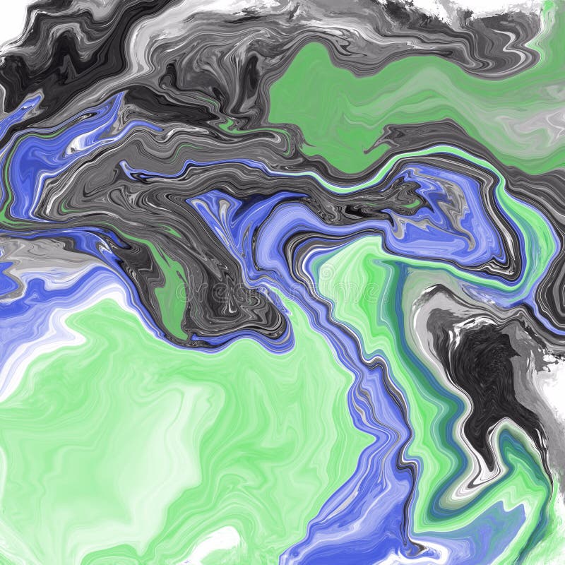 Abstract Art Colors Design Waves of Color Wall Art Stock Illustration ...