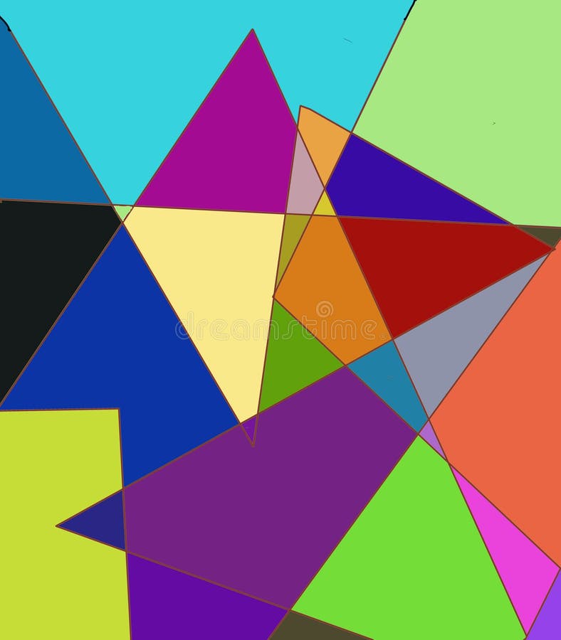 Abstract shapes and colors stock photo. Image of lines - 229287788