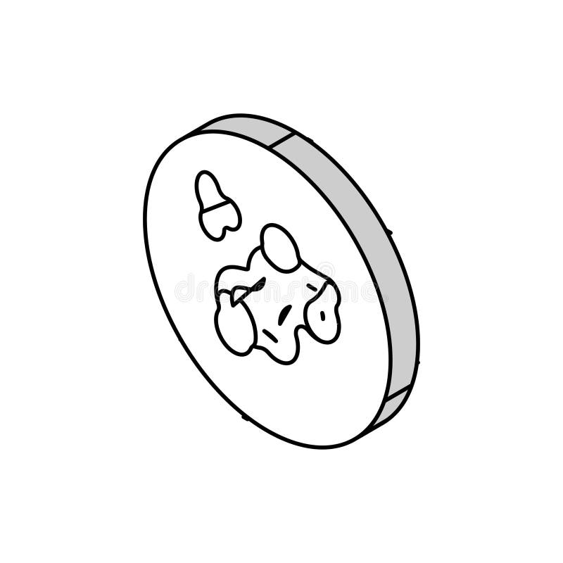 Multiple Colors Mole Melanoma Isometric Icon Vector Illustration Stock ...