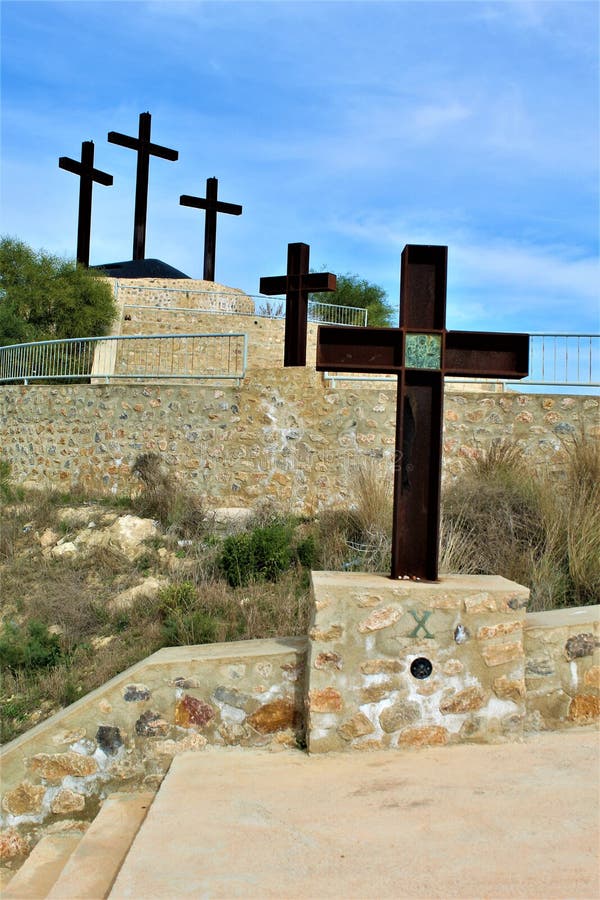 Multiple Crosses stock photo. Image of tower, ruins - 216044588