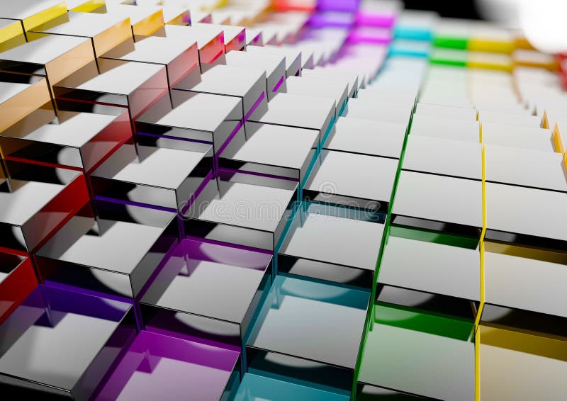 Multiple Cube Business Background for Presentation Stock Illustration ...