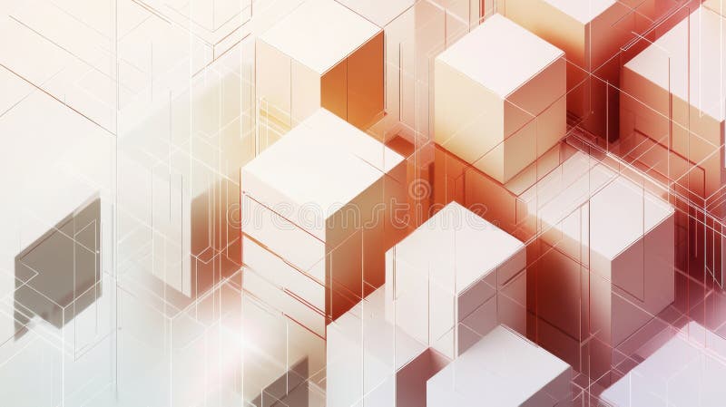 Abstract Geometric Background Cubes Varying Textures Shades Stock ...