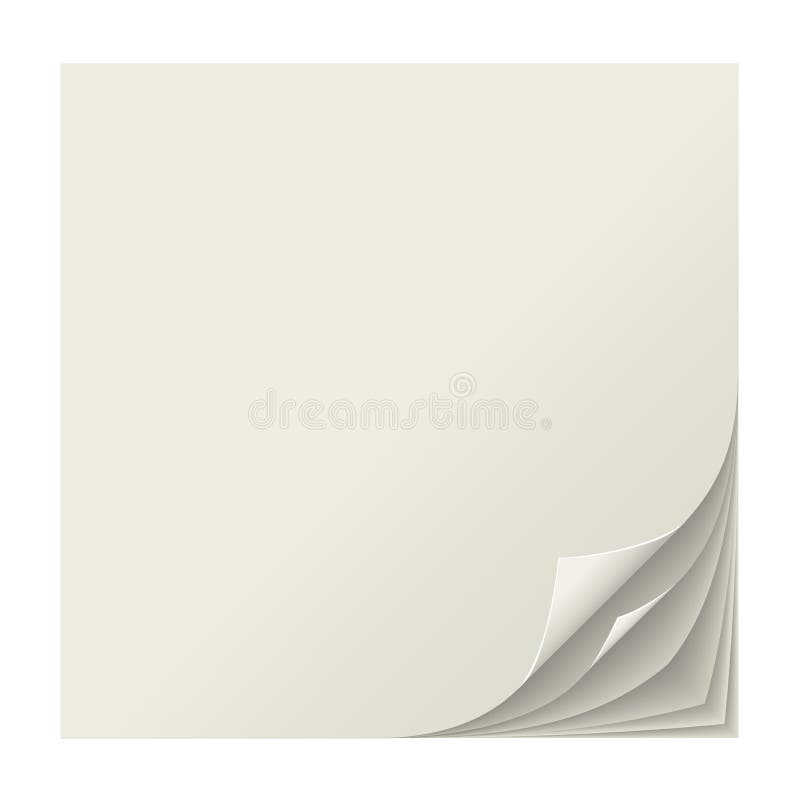 Curled Page Corner. Paper Edges, Curve Pages Corners and Papers Curls ...