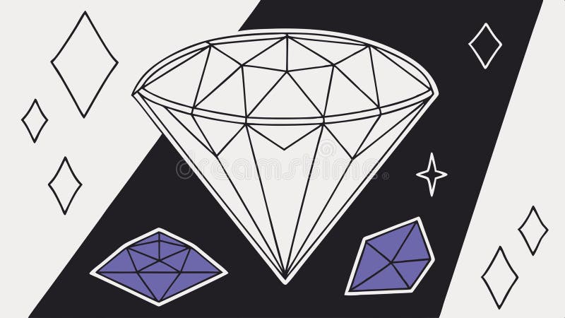 Multiple Diamonds Precious Gemstones Luxury Vector Design Generative AI ...