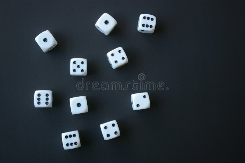 Multiple dice stock image. Image of three, numbers, white - 98811793