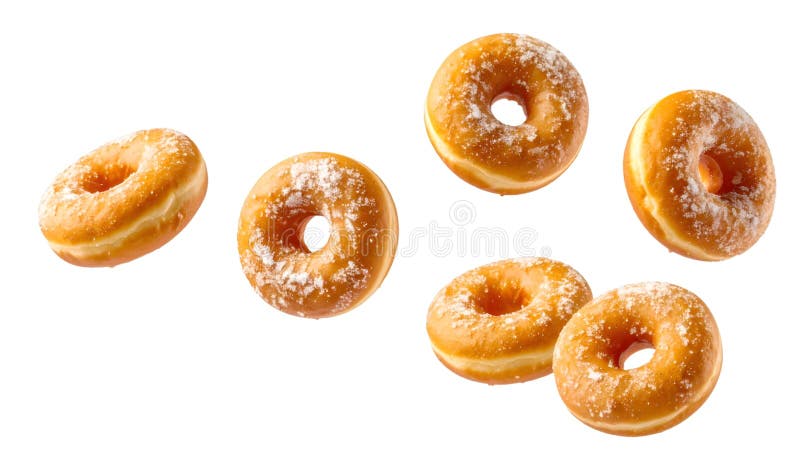 Multiple Donuts Falling Transparent Background Stock Photos - Free ...