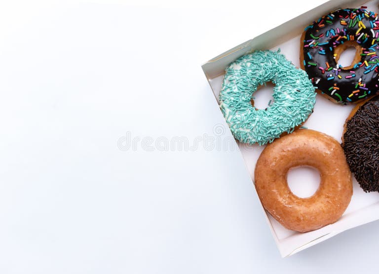 Multiple Donuts in Its Package Stock Image - Image of donut, cream ...