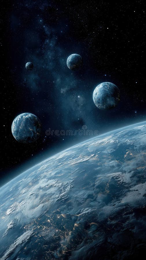 Multiple Earth Like Planets Float in Vastness of Multiverse Space ...