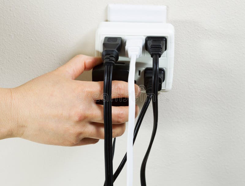 Multiple Electrical Outlets Stock Image - Image of circuit, hand: 37763897