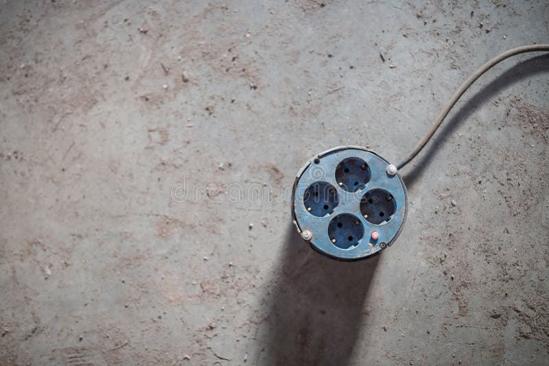 Four Outlets Electrical Universal Power Stock Image - Image of ...