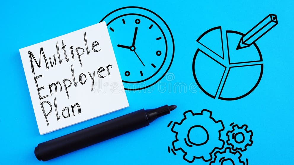 Multiple Employer Plan MEP is Shown Using the Text Stock Photo - Image ...