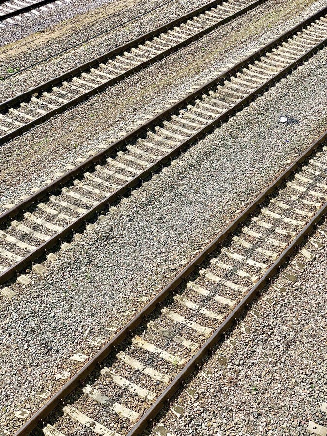 Railway Lines without Train Stock Image - Image of railways, railroad ...