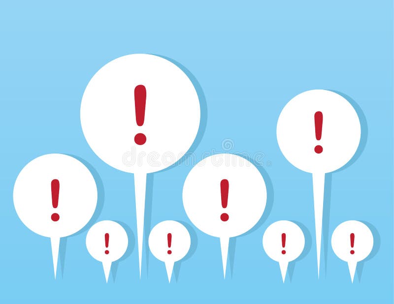 Exclamation Mark Figure stock vector. Illustration of cartoon - 29901686