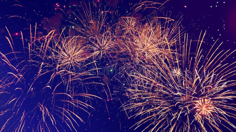 Multiple Explosions of Vibrant Fireworks Stock Footage - Video of party ...