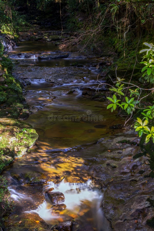 Multiple Exposure of the Stream of a River III Stock Photo - Image of ...