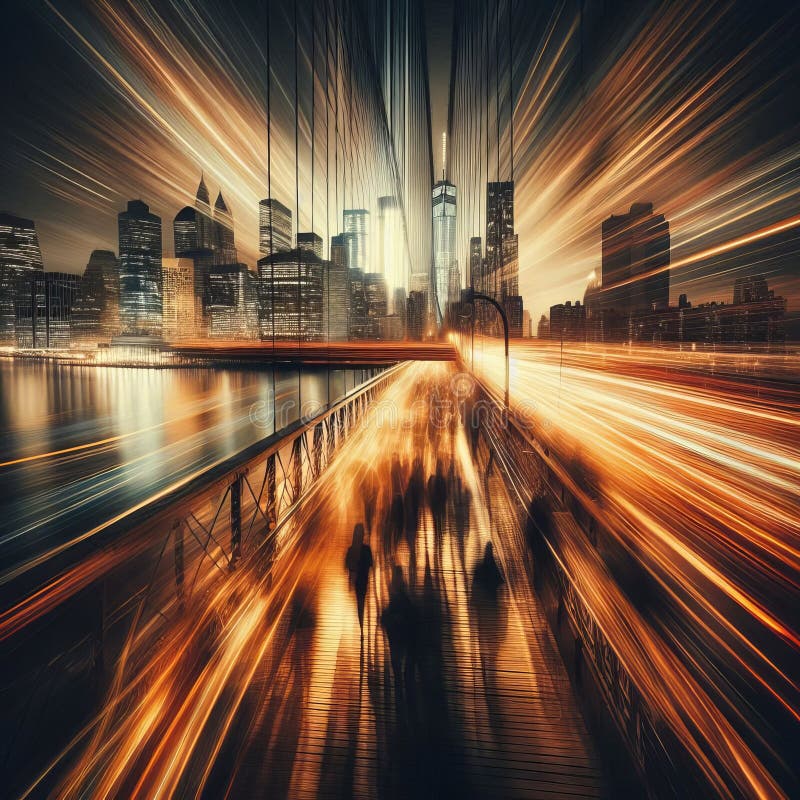 Multiple Exposures of Slow Shutter Speed Shots Creating a Rich T Stock ...