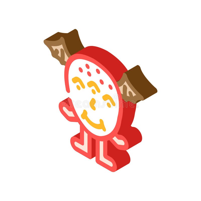 Multiple Eyes Cute Monster Isometric Icon Vector Illustration Stock ...