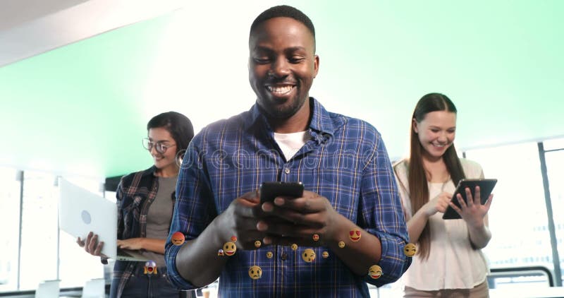 Three Emojis Comic Characters Animation Stock Footage - Video of funny ...