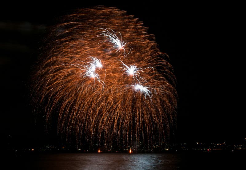 Multiple fireworks stock photo. Image of light, happy - 57990162