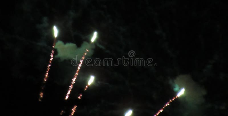 Multiple fireworks launch stock image. Image of launced - 253045869