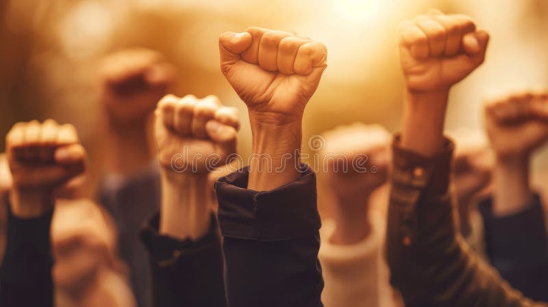 A Unified Show of Strength. AI Generated Stock Image - Image of ...