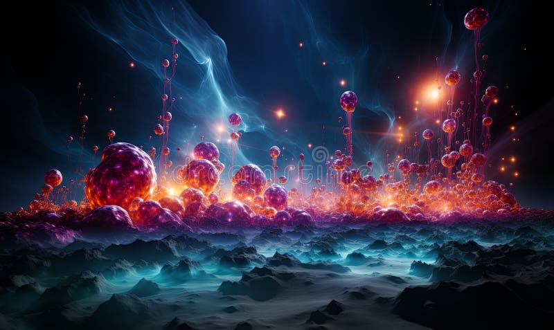 Multiple Floating Balls in Air Stock Image - Image of decoration ...