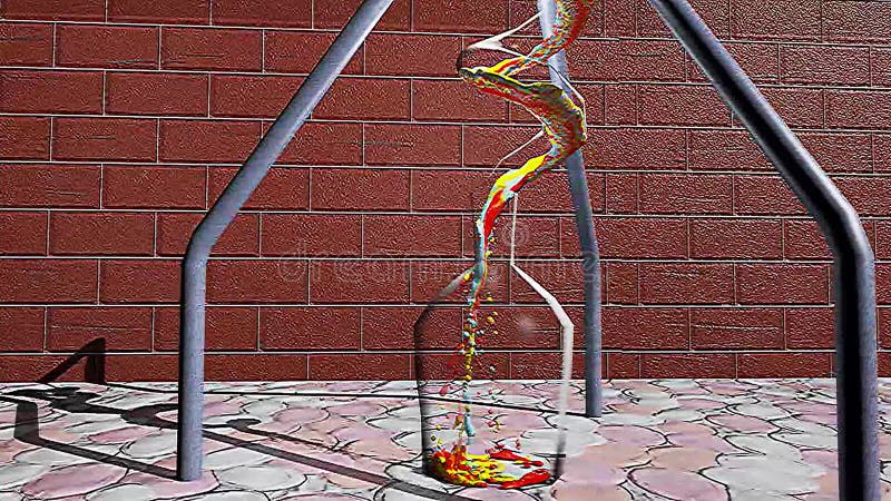 Multiple fluids stock footage. Video of fluid, simulation - 268791546