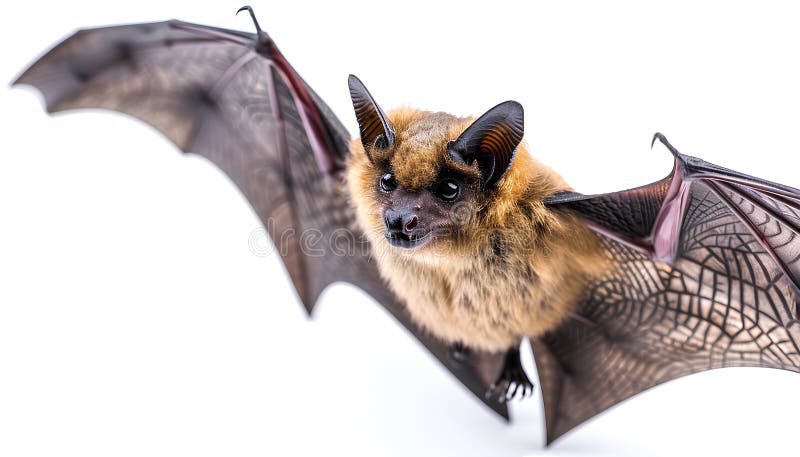Multiple Flying Bats in Motion Isolated on White Background Stock Image ...