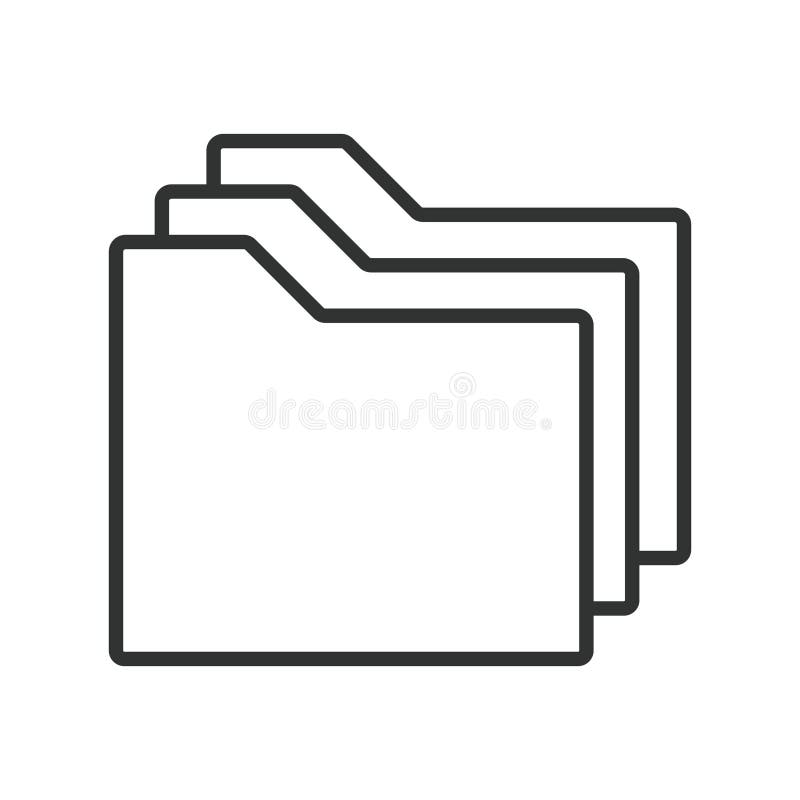 Multiple Folders Icon Stock Illustrations – 136 Multiple Folders Icon ...