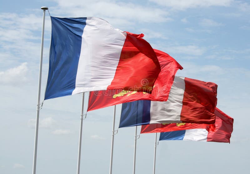 Multiple French flags stock photo. Image of sign, france - 94333384