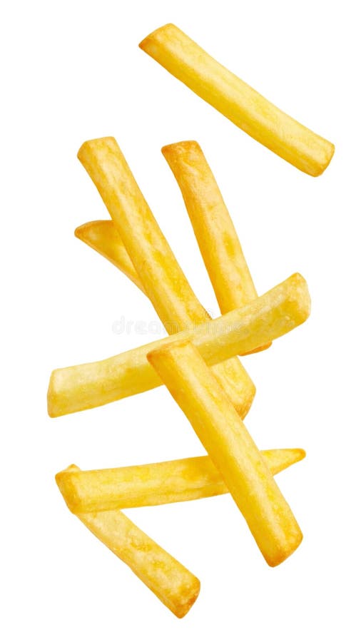 Multiple French Fries Falling Transparent Background Stock Photos ...