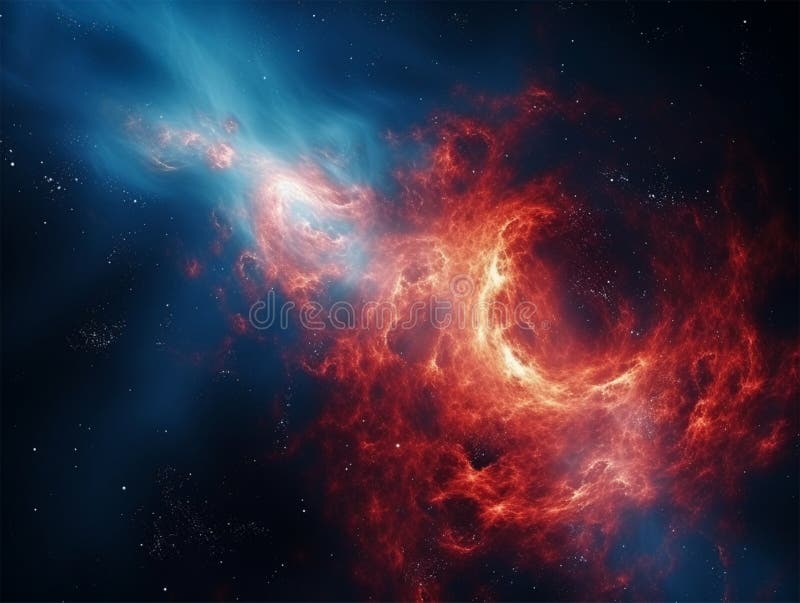 Multiple Galaxy and Beautiful Nebula 3d Rendering High Quality Stock ...