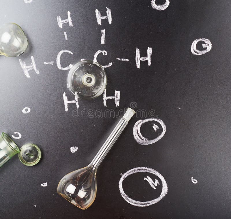 Multiple Glass Tubes and Vessels Stock Image - Image of board ...