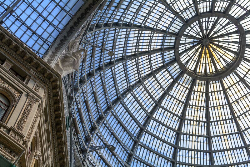 Multiple Glass Windows As Part of Domed Ceiling. Horizontal Form Stock ...