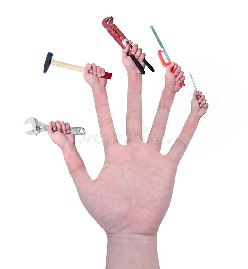 Handyman stock photo. Image of white, hammer, isolated - 29784082