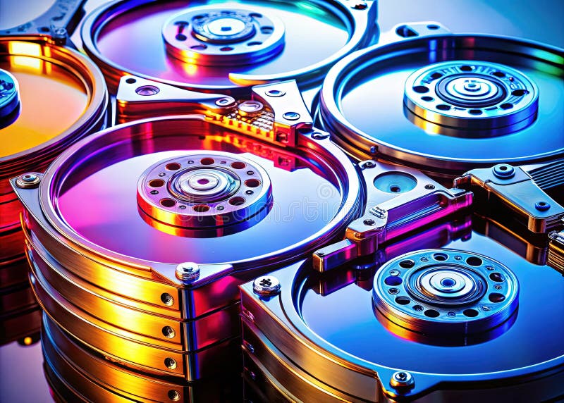 Multiple Hard Drives Showcase Advanced Data Storage Solutions for ...