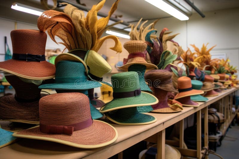 Multiple Hat Frames Waiting for Final Touches Stock Illustration ...