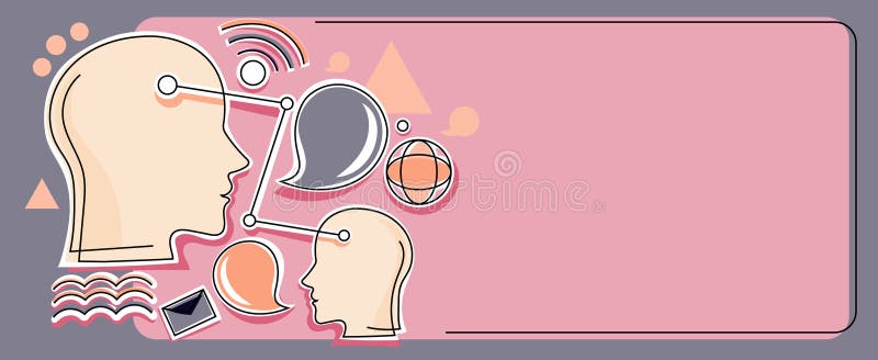 Multiple Heads Connected Showing New Technology Ideas. Gears in Brain ...